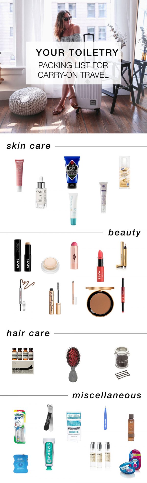 My Travel Beauty Routine + Your Toiletry Packing List - To Vogue or Bust