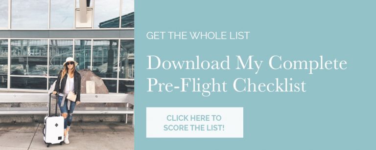 My Pre-Trip Checklist (Free Download) - To Vogue or Bust